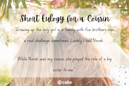 15 Short Eulogy Examples For A Funeral Or Memorial Service Cake Blog 2022 