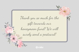 32 Ways To Word A Thank You Note For Money Cake Blog